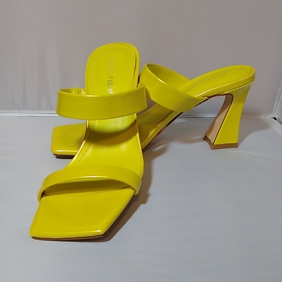 Marc Fisher | Shoes | Amazing Neon Yellow Slides | Poshmark